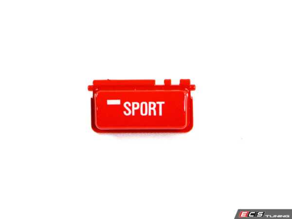 AUTOTECKNIC - BM-0502-RD - Red Sport Mode Button - Standard Steering Wheel