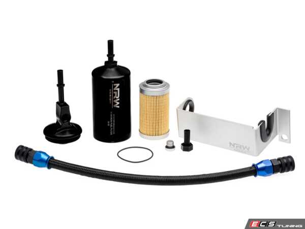 NRW Design - S65PFF - E9X M3 S65 Inline Fuel Filter Kit - Gas Paper Filter