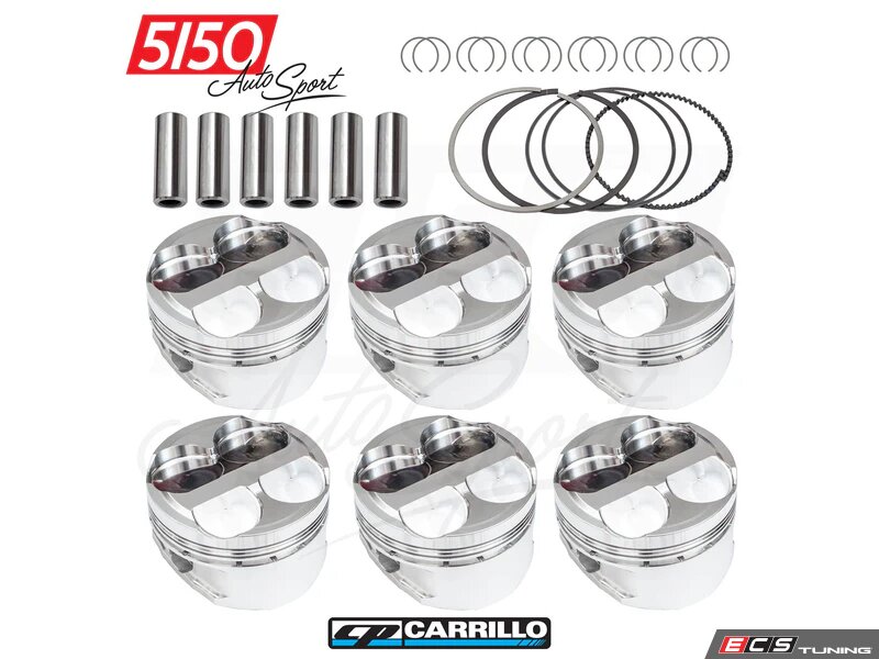 CP Carrillo - CP-FPS-M54-B25 - CP Forged Piston Set - BMW M54B25 - 84 ...