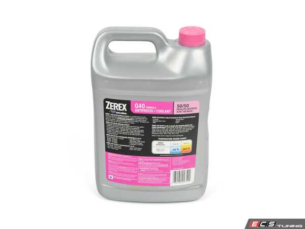 Zerex - 861399 - Zerex Coolant / Antifreeze - Pink G40 (Prediluted) 1 ...