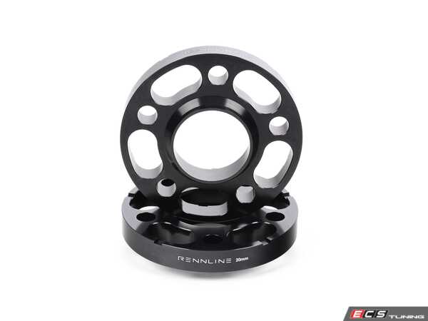 Rennline - LS23.20MM - Rennline 20mm Wheel Spacers - Black (Pair)