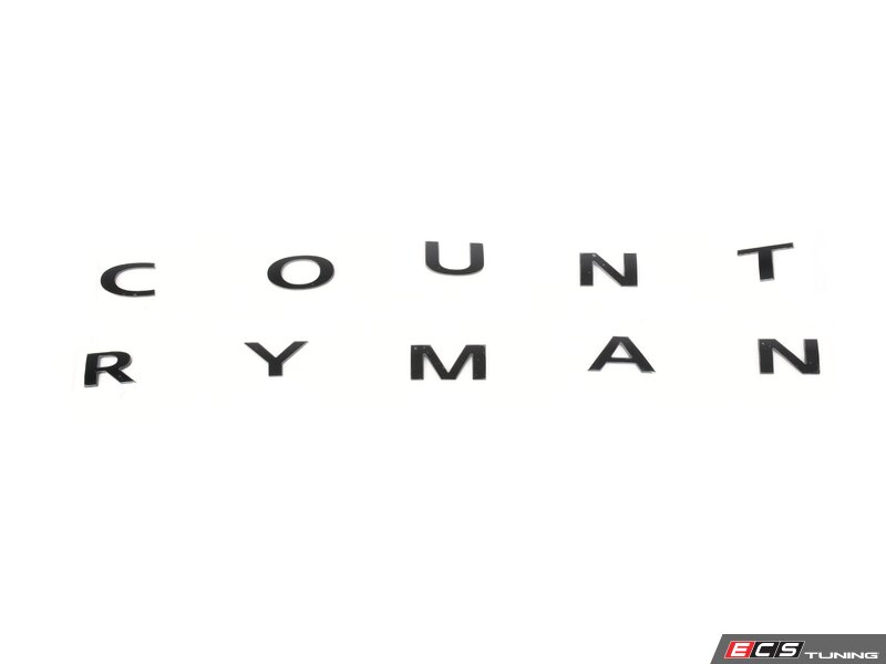 Genuine MINI - 51145A3EBE4 - "COUNTRYMAN" Rear Logo - Black (51-14-5 ...