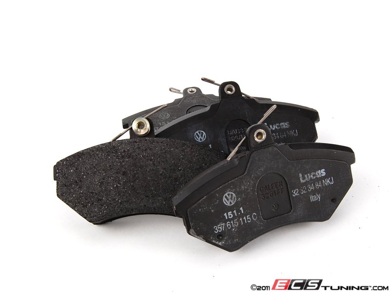 Genuine Volkswagen Audi - 357698151B - Front Brake Pad Set (357 698 151 B)