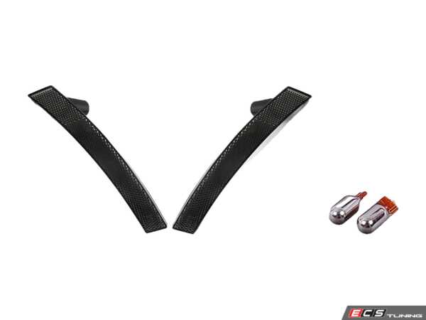 Assembled By ECS - 3821403PUSKT - Smoked Front Side Marker Lights With ...