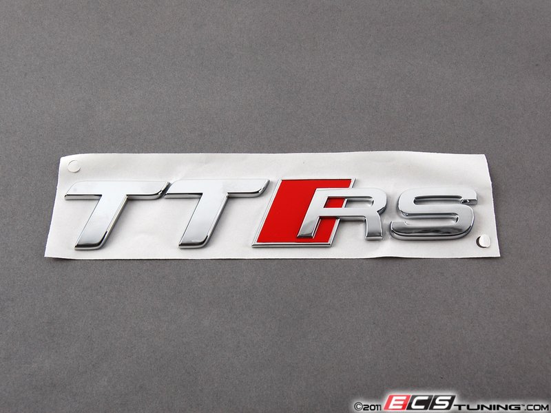 Genuine Volkswagen Audi - 8J0853735A2ZZ - 'TTRS' Emblem - Chrome/Red ...