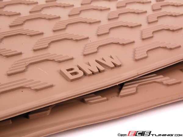 Genuine BMW - 51470427560 - Rear Rubber Floor Mats - Beige - (NO LONGER ...