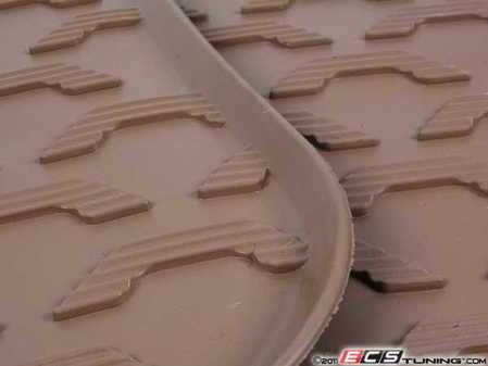 Genuine BMW - 51470427554 - Front Rubber Floor Mats - Beige - (NO ...
