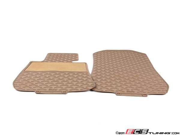 Genuine BMW - 51470427554 - Front Rubber Floor Mats - Beige - (NO ...