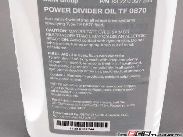 Genuine BMW - 83220397244 - XDrive Transfer Case Service Kit (83-22-0 ...