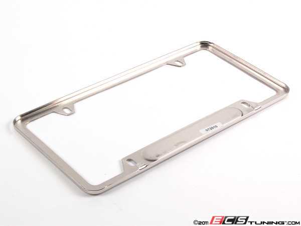 Genuine MINI - 82122148727 - MINI JCW Logo License Plate Frame - Chrome ...