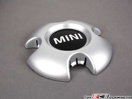 Genuine MINI - 36136862440 - Center Cap With MINI Logo In Wider Silver ...