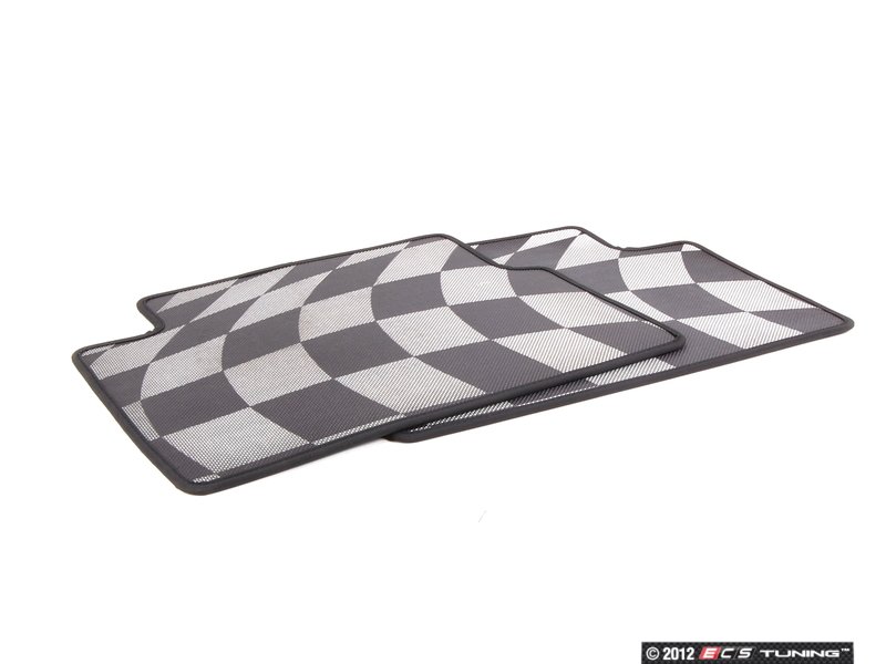Genuine MINI - 51470429912 - John Cooper Works Checkered Floor Mats ...