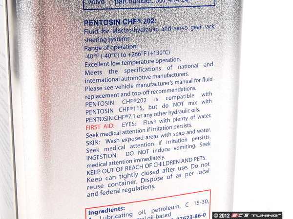 Pentosin - CHF202 - Hydraulic / Power Steering Fluid - 1 Liter