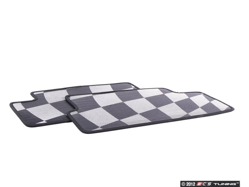 Genuine MINI - 51470416181 - John Cooper Works Checkered Floor Mats ...