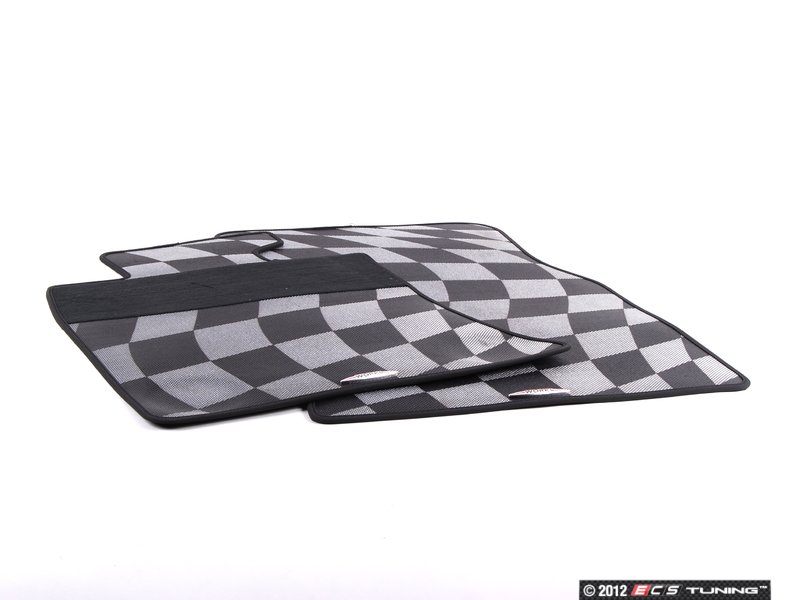 Genuine MINI - 51470441800 - John Cooper Works Checkered Floor Mats ...