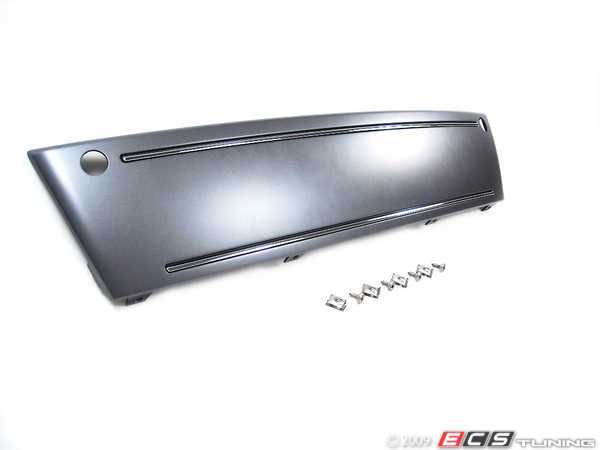 Genuine Volkswagen Audi - 4E0807285AM1RR - Front Plate Filler ...