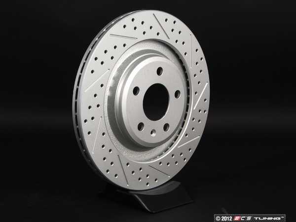 ECS - 8K0601CXSGMT-L - Brake Rotor Cross Drilled & Slotted Geomet ...