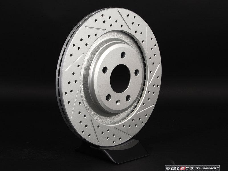 ECS - 8K0601CXSGMT-L - Brake Rotor Cross Drilled & Slotted Geomet ...