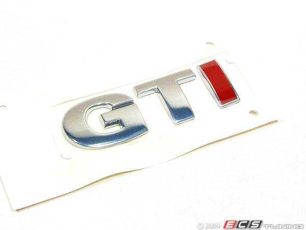 Genuine Volkswagen Audi - 1J0853675AHGQF - GTI Emblem - (NO LONGER ...