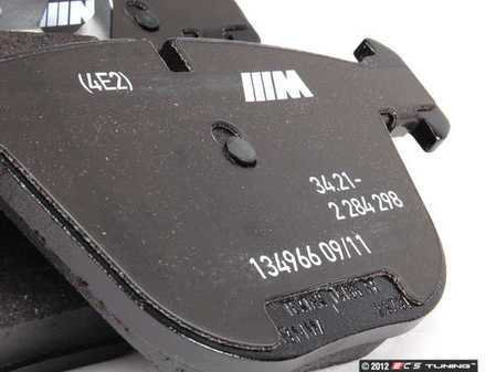 Genuine BMW - 34212284296 - Rear Brake Pad Set (34-21-2-284-296)