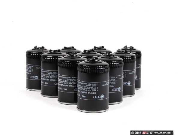 Genuine Volkswagen Audi - 068115561B - Oil Filter - Pack Of 10 (068 115 ...