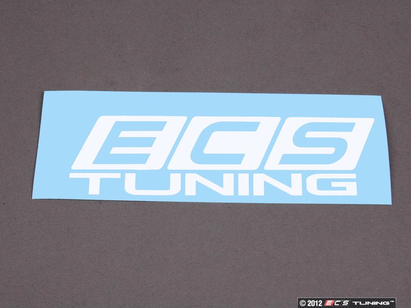 ECS - ECS2X4WSWHITE - White ECS Tuning Window Sticker - Priced Each