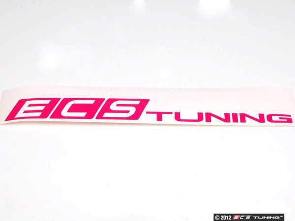 ECS - ECS1X8WSPNK - Pink ECS Tuning Window Sticker - Priced Each