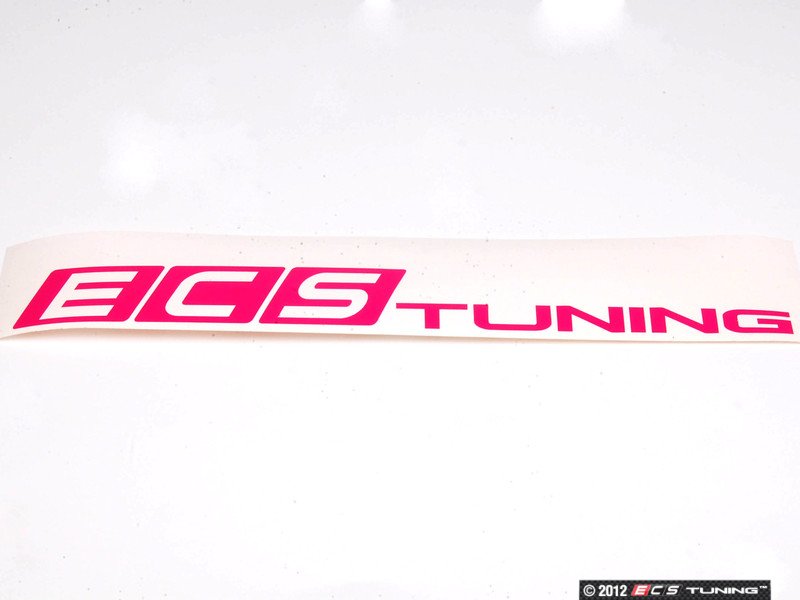 ECS - ECS1X8WSPNK - Pink ECS Tuning Window Sticker - Priced Each