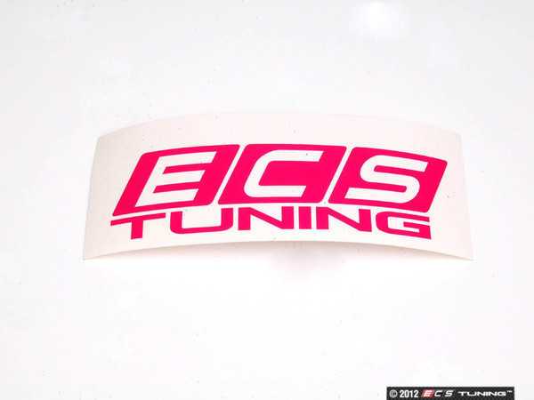 ECS - ECS2X4WSPINK - Pink ECS Tuning Window Sticker - Priced Each