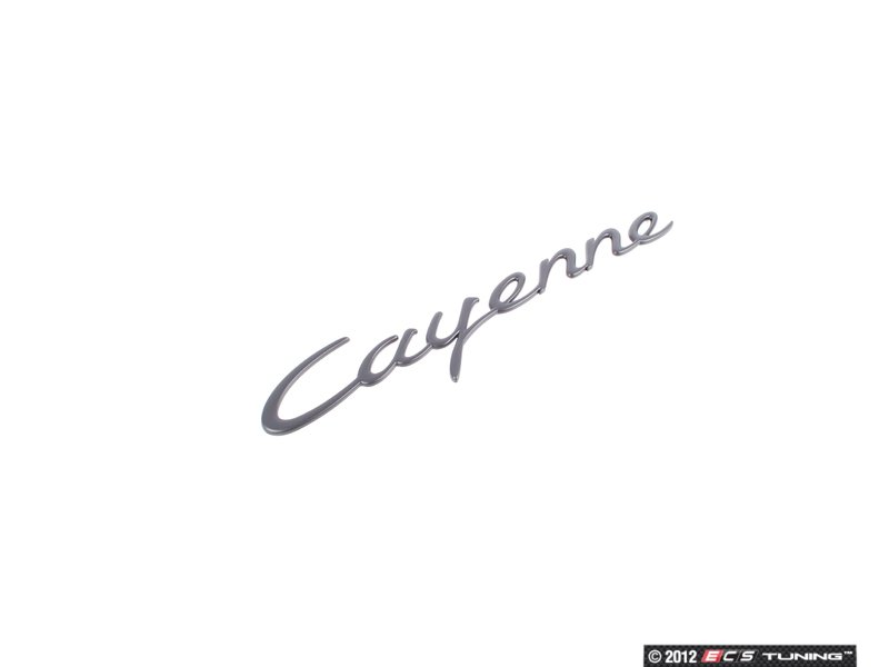 Genuine Porsche - 9555590400003C - "Cayenne GTS" Logo - Rally Black/Red