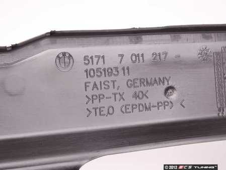 Genuine BMW - 51717011217 - Radiator Duct - Upper (51-71-7-011-217)