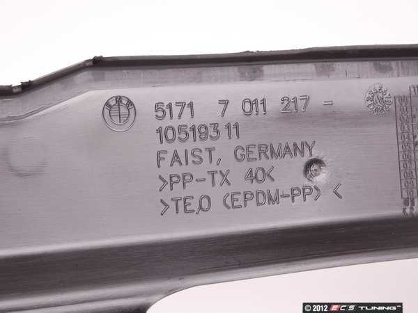 Genuine BMW - 51717011217 - Radiator Duct - Upper (51-71-7-011-217)