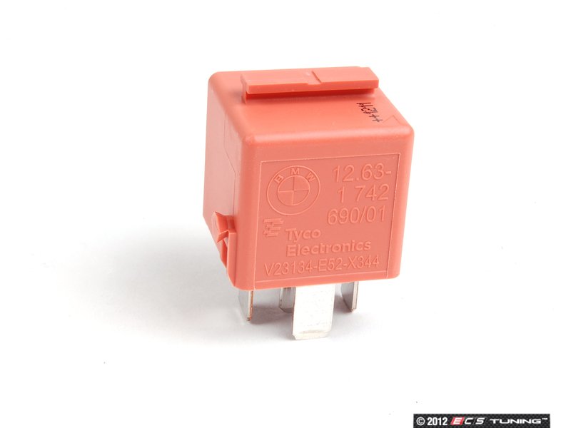 Genuine BMW - 12631742690 - Relay - Salmon Red (12-63-1-742-690)