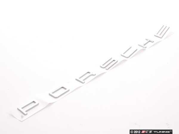 Genuine Porsche - 958559687000C1 - "PORSCHE" Logo - Chrome
