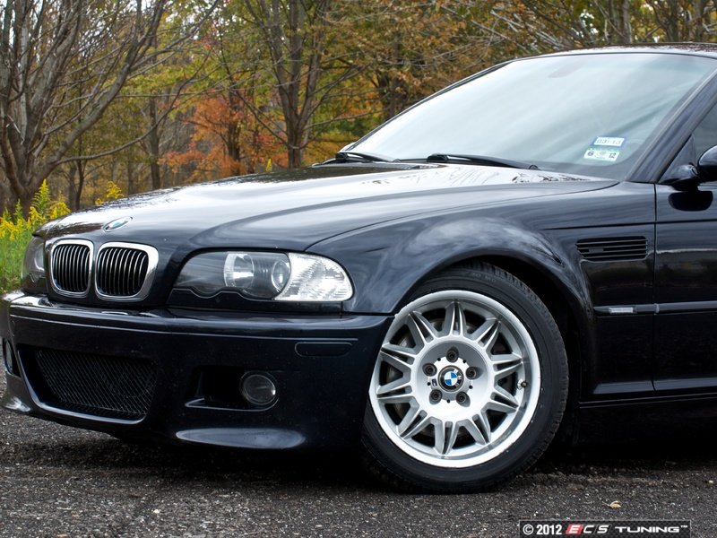 ECS - BM32-M301-B - E46 M3 Fender Blackout Grille Set - Matte Black