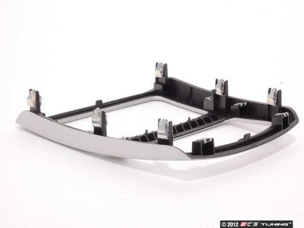 Genuine BMW - 51166960675 - Fine Brushed Aluminum Center Console Trim ...