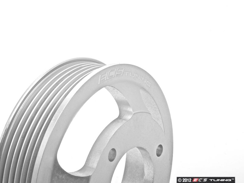 ECS News - BMW E36 6-cylinder Aluminum Overdrive Water Pump Pulley