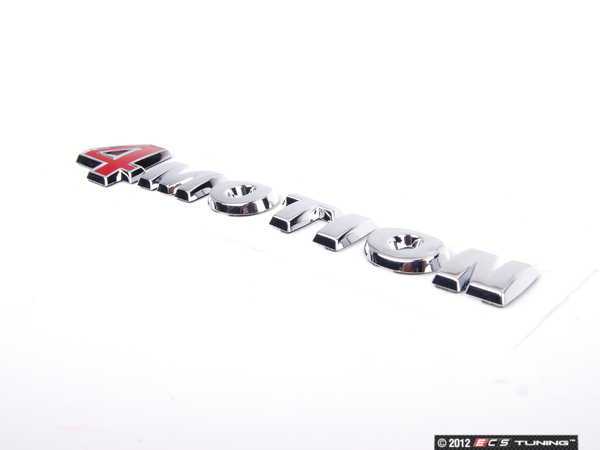 Genuine Volkswagen Audi - 3B0853675AEGQF - "4-Motion" Emblem - (NO ...
