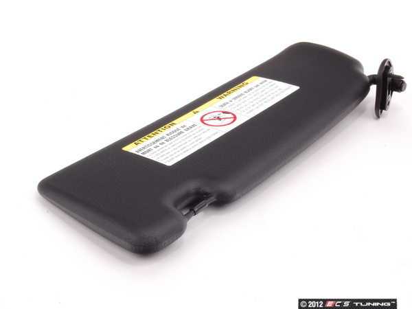 Genuine BMW - 51168245086 - Black Sun Visor - Right (51-16-8-245-086)