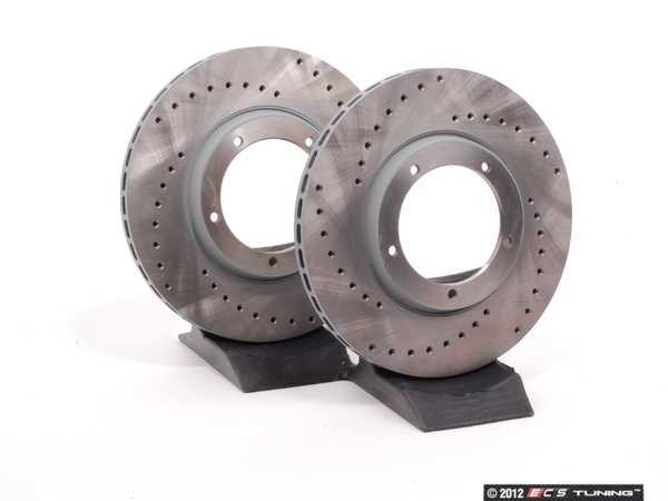Sebro - 275186 - Front Cross-Drilled Brake Rotors - Pair 11.12" (282.5mm)