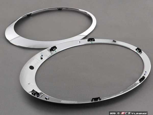 Genuine MINI - 51137149905KT - Headlight Trim Ring Chrome - Set
