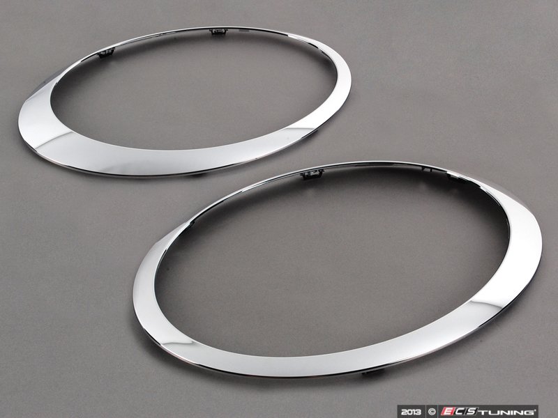 Genuine MINI - 51137149905KT - Headlight Trim Ring Chrome - Set