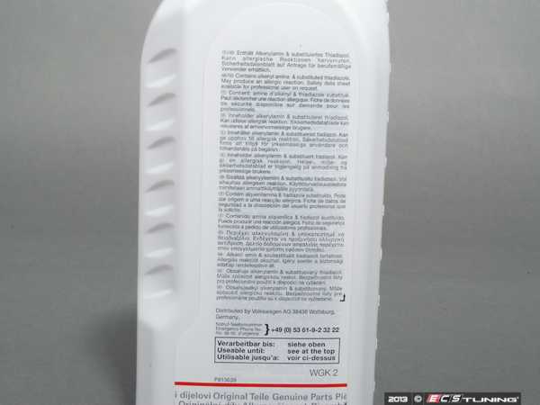 Genuine Volkswagen Audi - G052911A2 - Manual Transmission Fluid - 1 ...