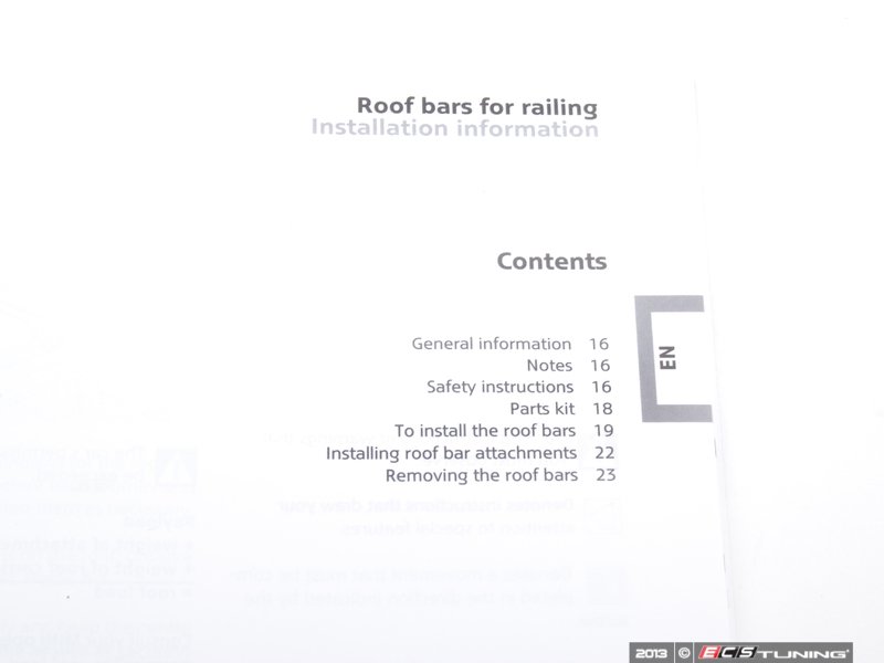 ECS News - R55 MINI With Rails Roof Rack Base Bars