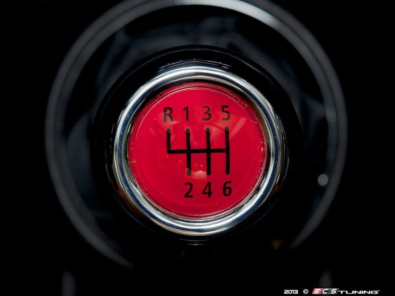 Genuine MINI - 25117638583 - JCW GP2 Shift Knob W/ Boot - Black / Red ...