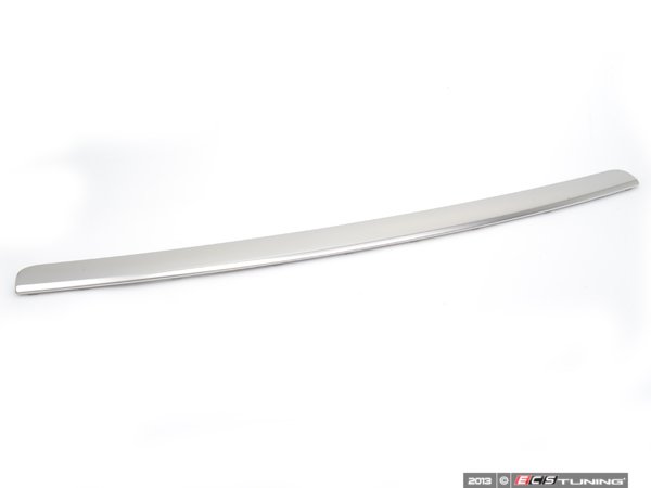Genuine Porsche - 95550578710 - Rear Bumper Trim - Brushed Stainless Steel