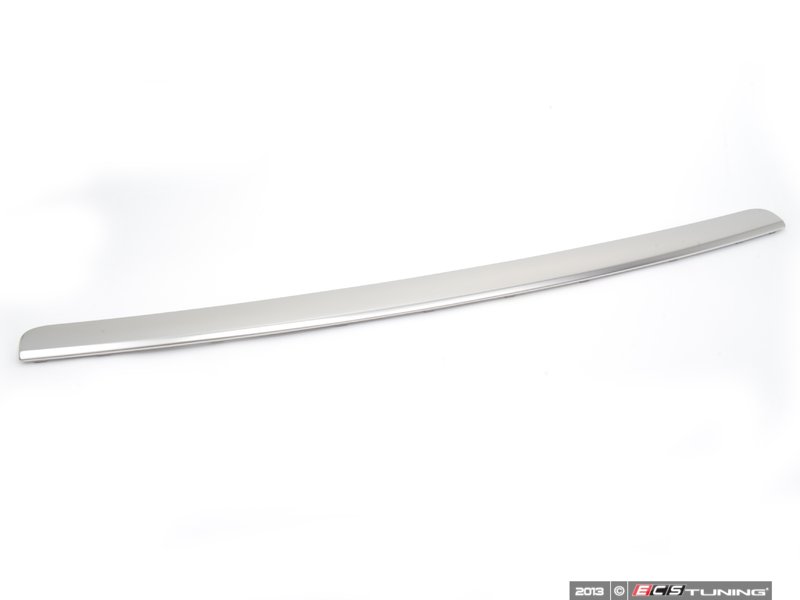 Genuine Porsche - 95550578710 - Rear Bumper Trim - Brushed Stainless Steel