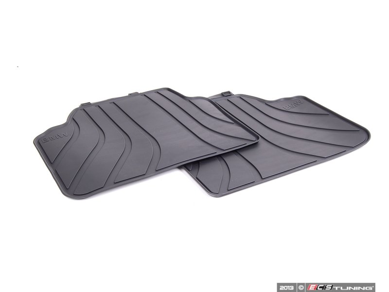 Genuine BMW - 51472336599 - Rear Rubber Floor Mats - Anthracite Black ...