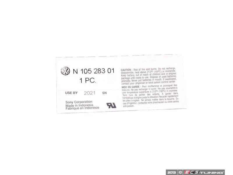 Genuine Volkswagen Audi - n10528301 - Remote Transmitter Battery ...