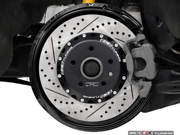 ECS - 000036ECS02AKT - Rear Cross-Drilled & Slotted 2-Piece Semi-Floating Brake Rotors - Pair ...